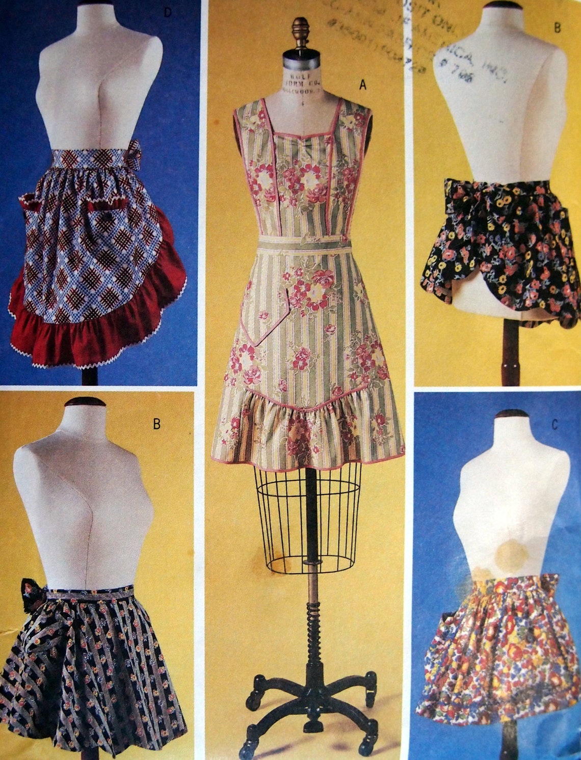 Vintage Aprons Butterick 6567 Vintage Uncut Sewing Pattern - Etsy