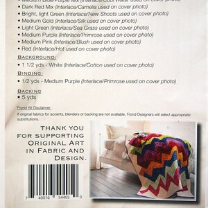 Wonky Chevron in Interlace by Sarah Gustason Quilt Pattern Packet 2016 ...