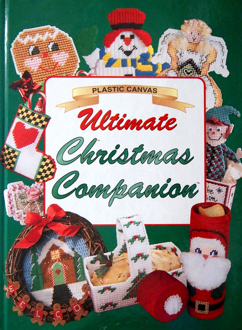 Ultimate Christmas Companion Vintage Hardcover Plastic Canvas Pattern ...
