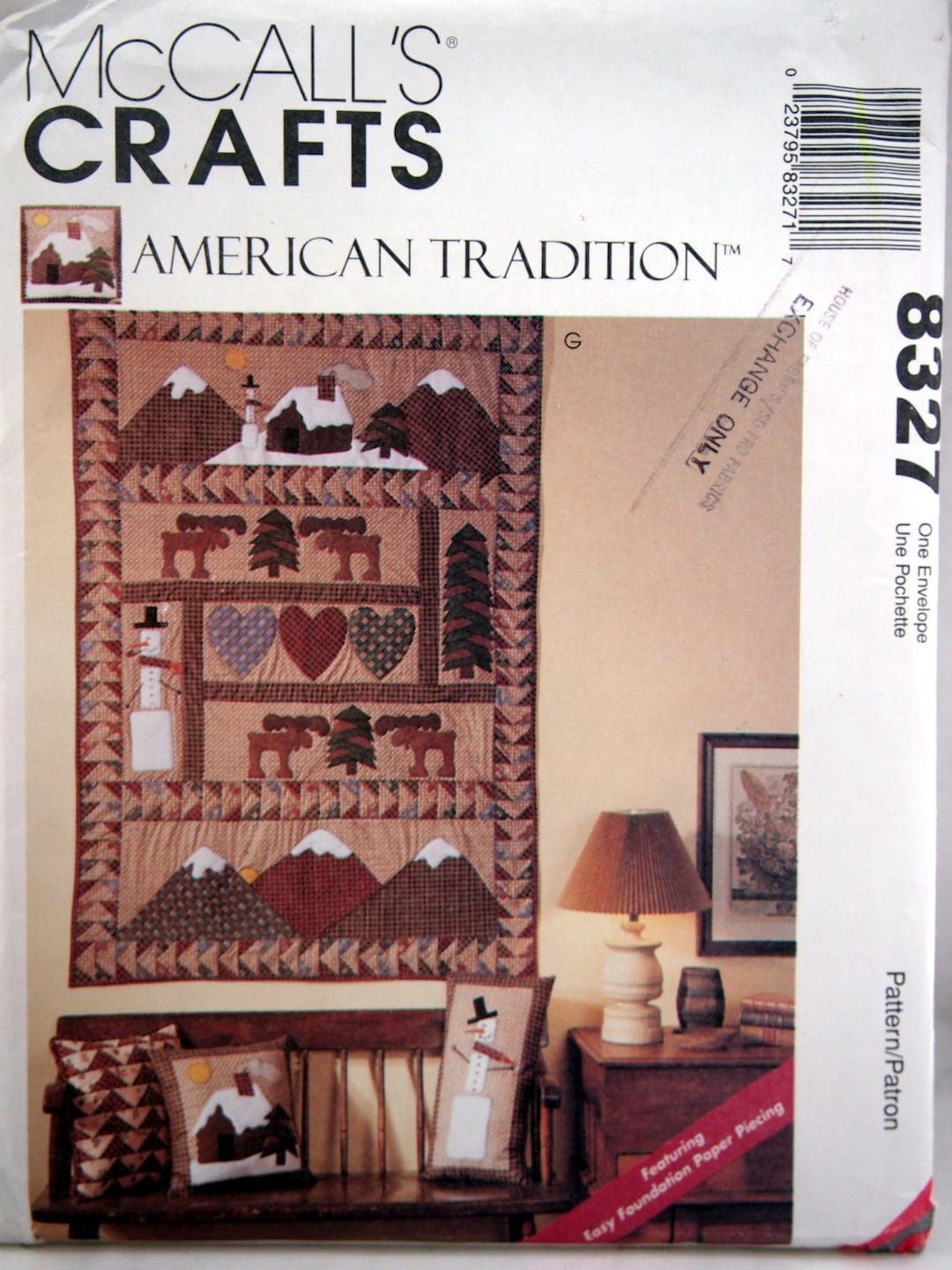 American Traditions Mccall's Crafts 8327 Vintage Uncut Sewing Pattern ...