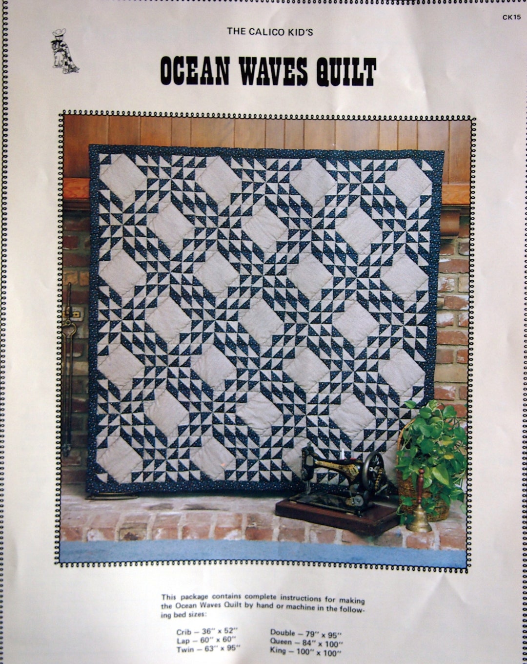 Ocean Waves Quilt by Sandra Sigal and the Calico Kid Vintage Quilt ...