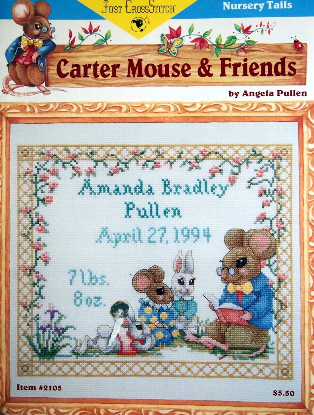 Nursery Tails - Carter Mouse & Friends by Angela Pullen and Just Cross ...