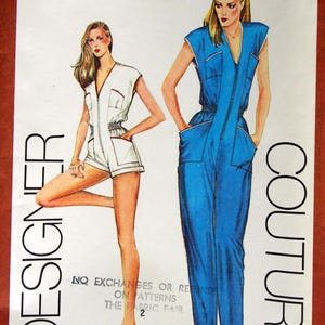 Misses' Jumpsuit in Two Lengths - Cathy Hardwick Size 12 Simplicity ...