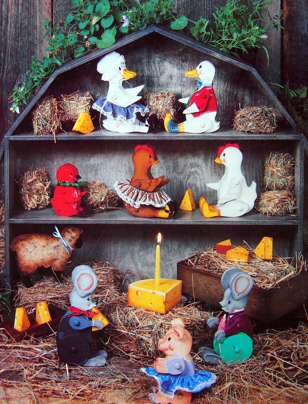 The Jointed Goose and Friends by Delores Stewart Vintage Tole and ...