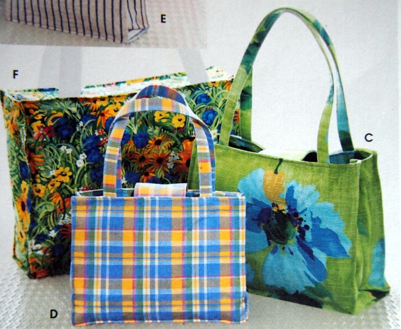 Handbags in Two or Three Sizes and Tote Simplicity Crafts 8331 - Etsy
