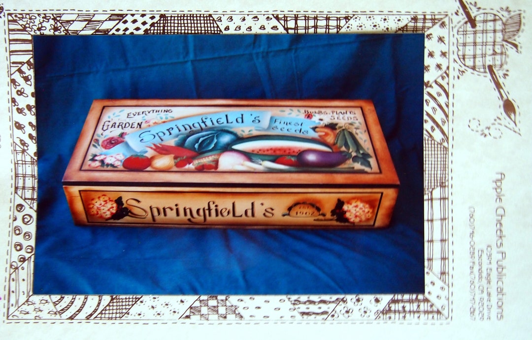 Springfield Seed Box by Judy Morgan, CDA Vintage Tole and Decorative ...