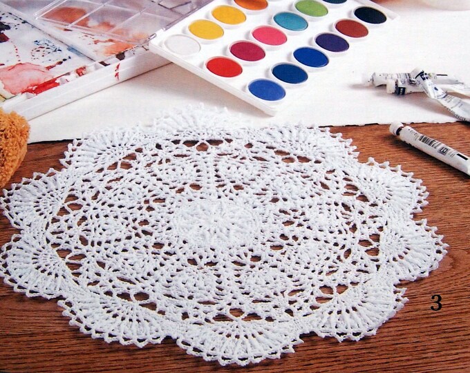 Pineapple Gallery 7 Thread Doilies by Patricia Kristoffersen Vintage ...