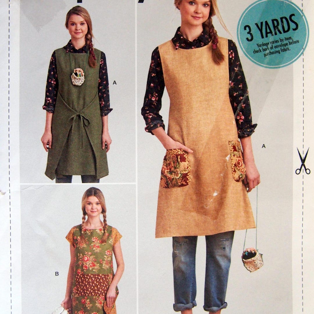 Misses' Apron Dress and Reversible Tabard Simplicity CS8230 Uncut ...
