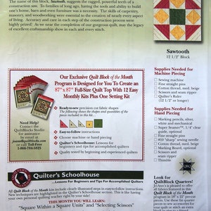 Sawtooth - Month 11 - Legacy Star for Joann Fabric and Craft Vintage ...