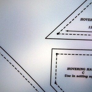 Hovering Hawks (with Template) by Spinning Spools Vintage Quilt Pattern Leaflet and Template ...