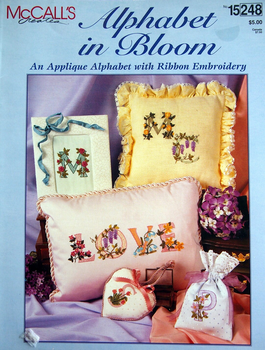 Alphabet in Bloom - an Applique Alphabet With Ribbon Embroidery by ...