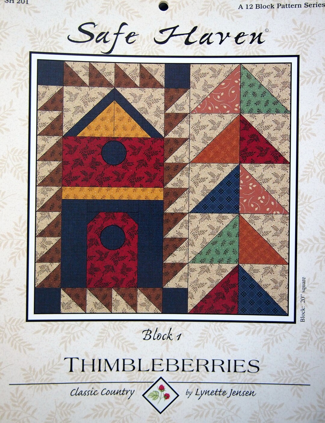 Safe Haven Block 1 by Lynette Jensen and Thimbleberries Vintage Quilt ...