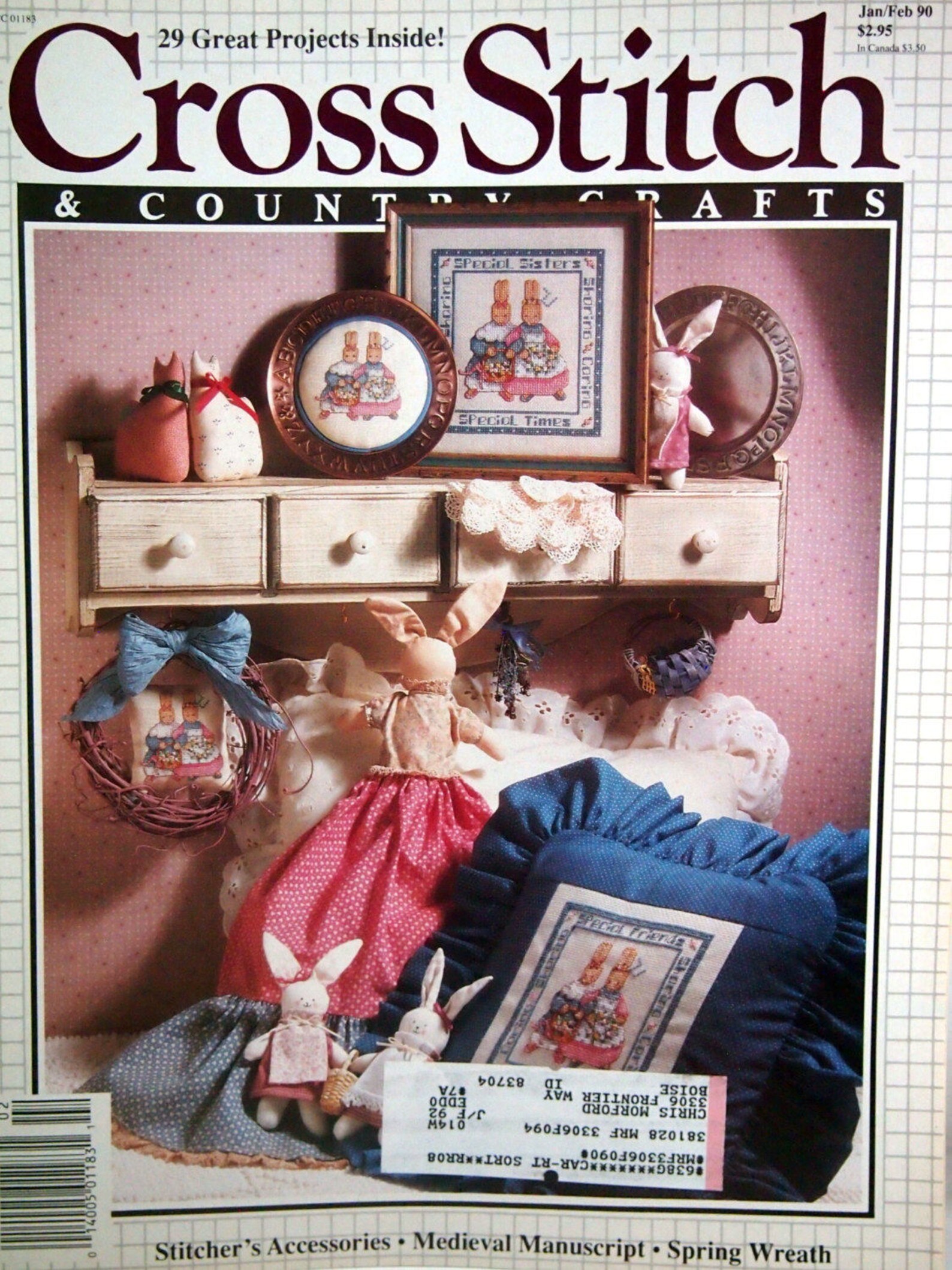 Cross Stitch and Country Crafts Vintage Cross Stitch Pattern - Etsy