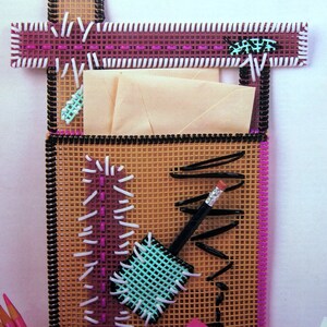 Plastic Canvas Lacing by Claire Lavin Vintage Plastic Canvas Pattern ...