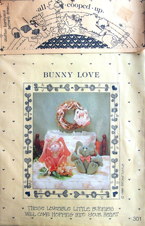 Bunny Love by Becky Tuttle and All Cooped up Vintage Uncut | Etsy