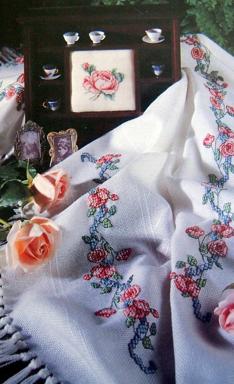 Rose Garden Book Thirty-nine by Paula Vaughan Vintage Cross | Etsy