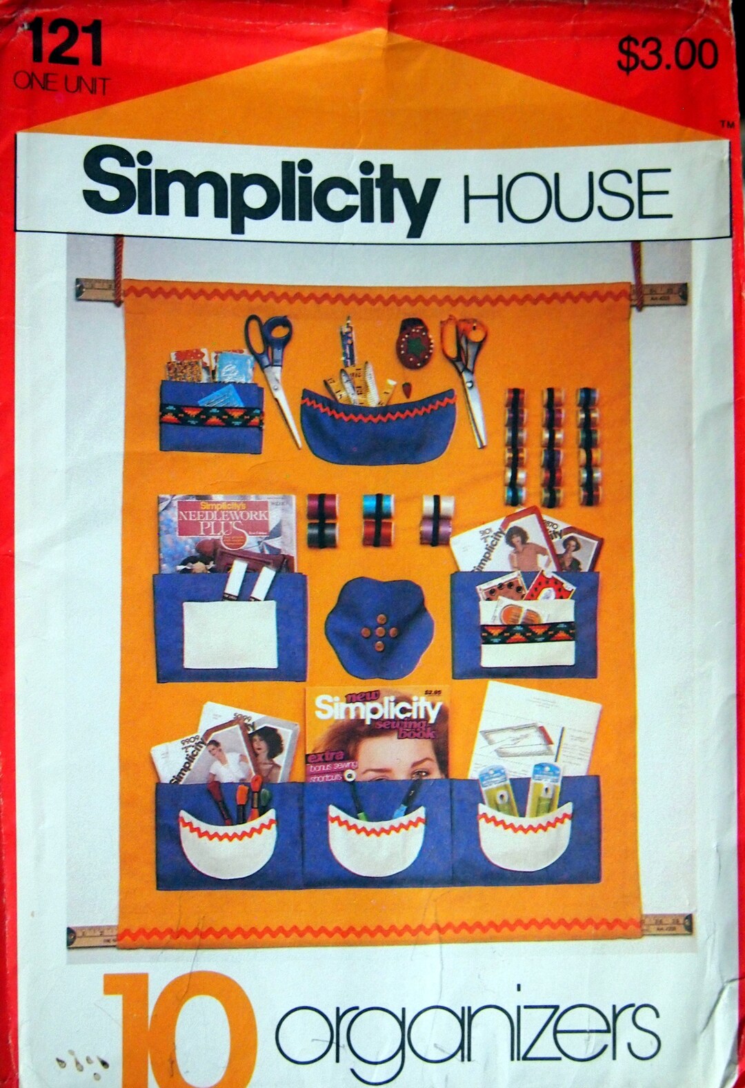 10 Organizers Simplicity House 121 Vintage Sewing Pattern 1981 - Etsy