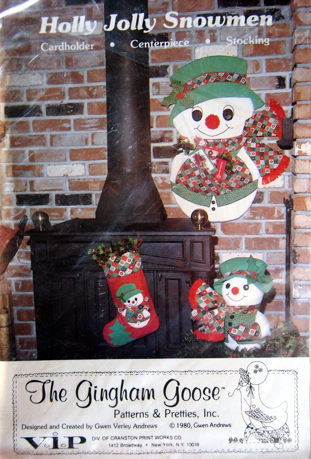 Holly Jolly Snowmen by Gwen Verley Andrews and the Gingham Goose Uncut ...