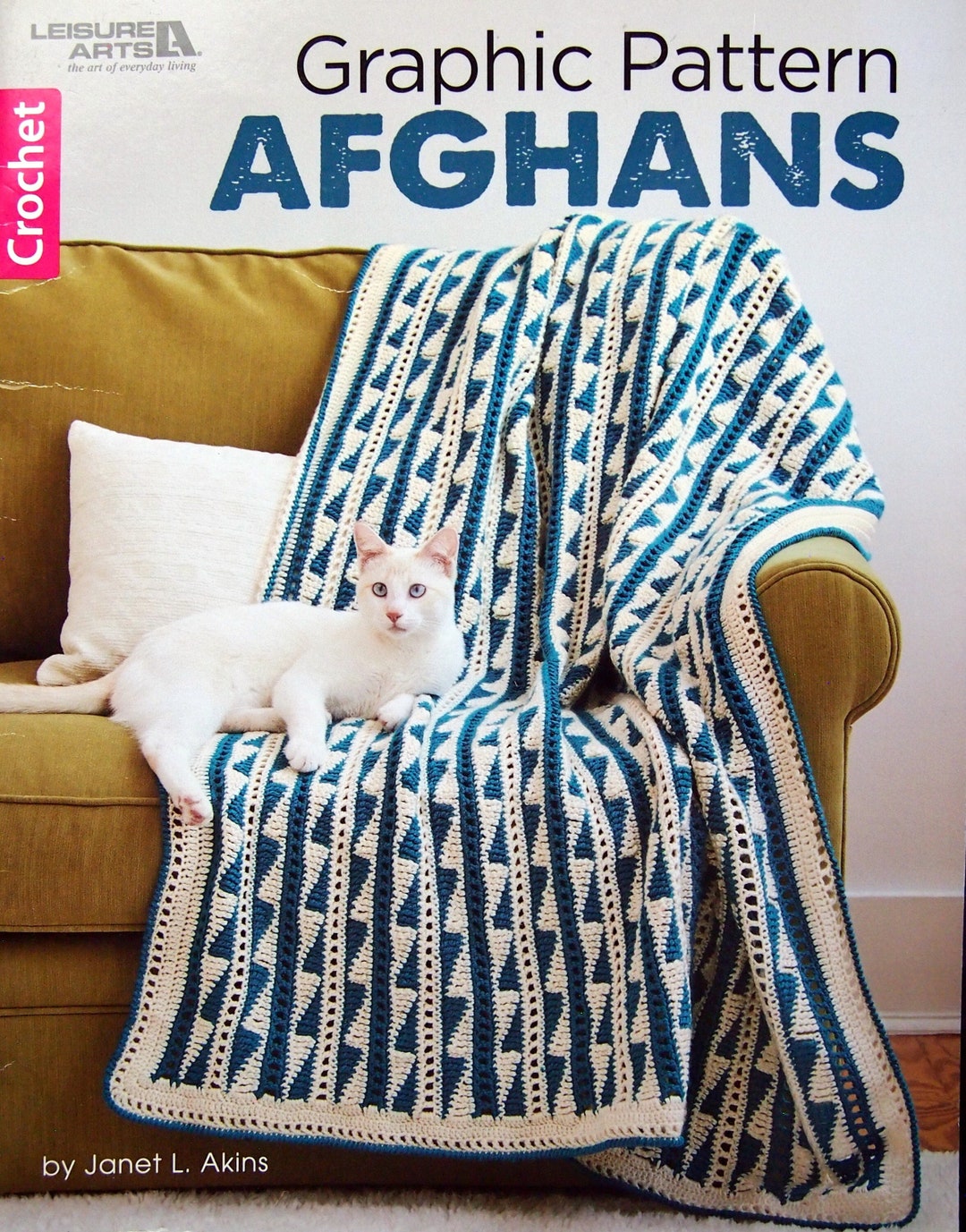 Graphic Pattern Afghans by Janet L. Akins and Leisure Arts Crochet ...