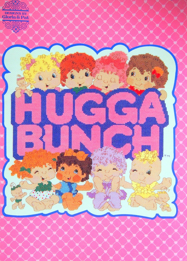 Hugga Bunch by Gloria & Pat Vintage Cross Stitch Pattern Booklet 1985 ...