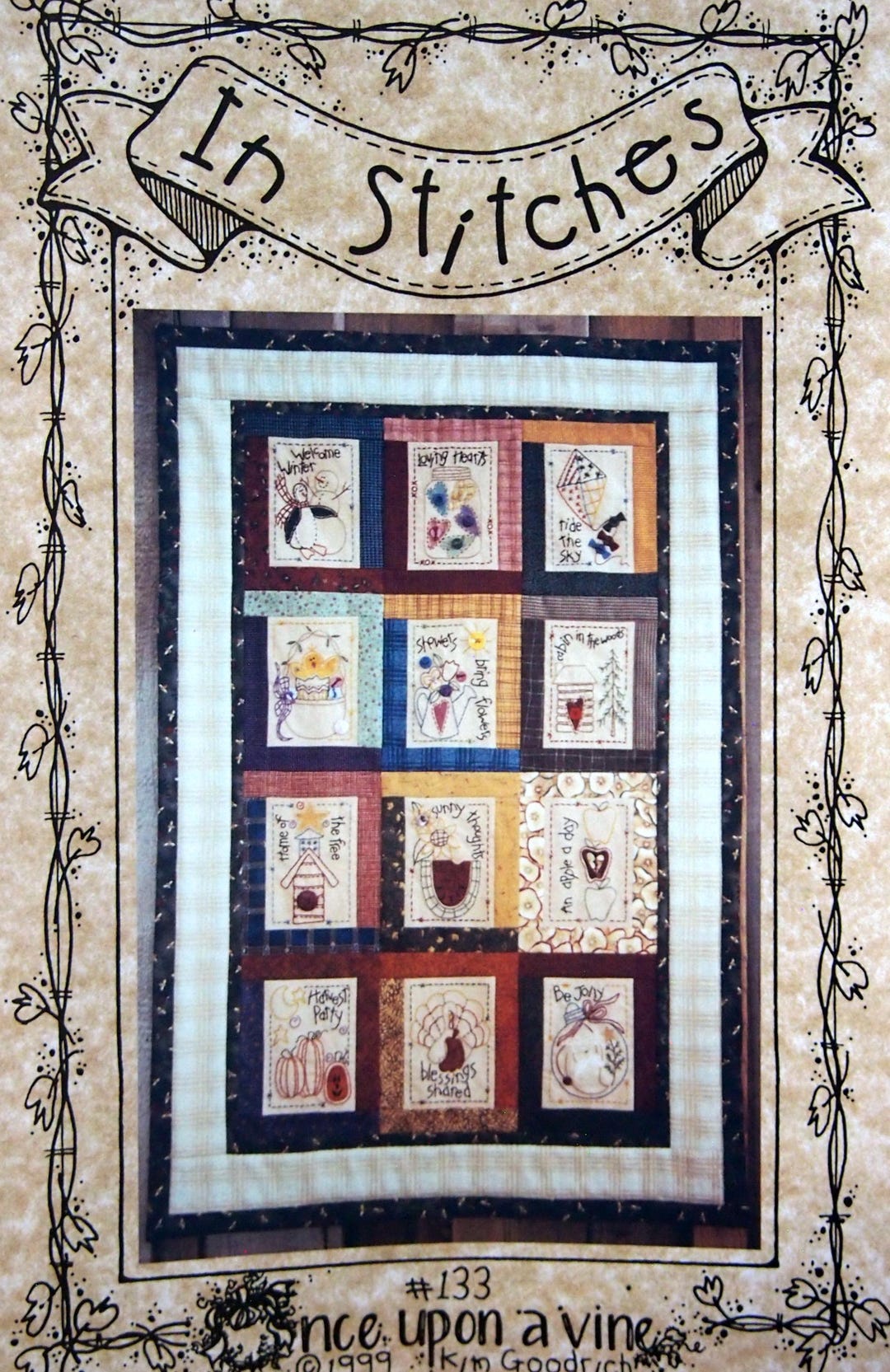 In Stitches by Kim Goodrich and Once Upon A Vine Vintage Embroidered ...