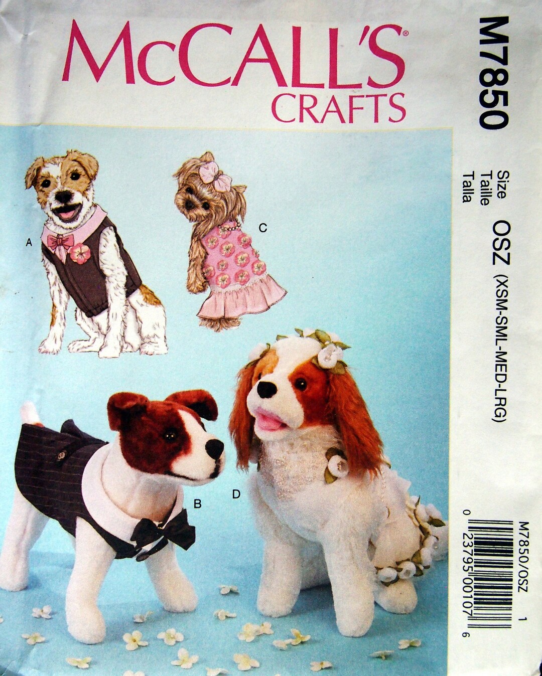 Pet Clothes Mccall's Crafts M7850 Uncut Sewing Pattern 2018 - Etsy