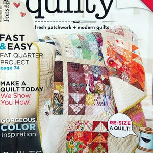 Quilty by Fons & Porter Quilt Pattern Magazine May/june 2014 - Etsy