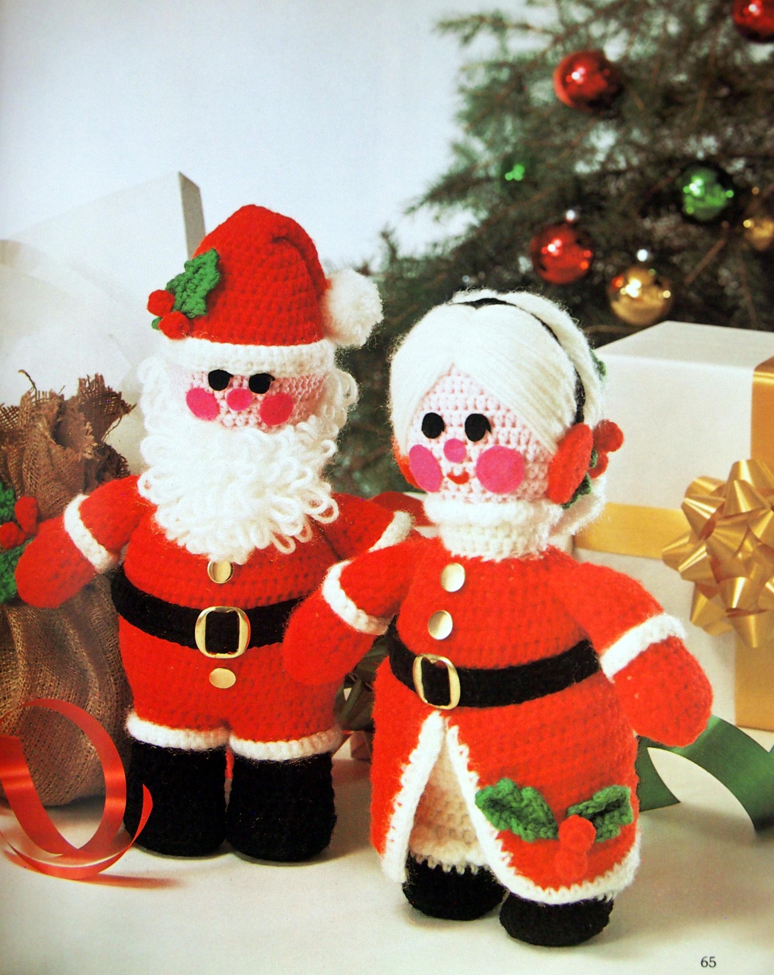 The Great Christmas Crochet Book Vintage Hardcover Crochet Pattern Book ...