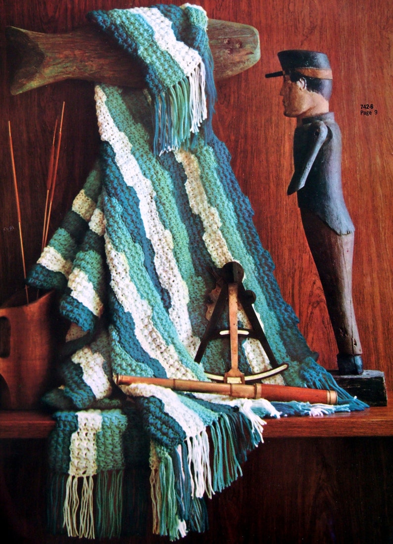 Afghans Book 742 by Columbia Minerva Vintage Knitting and - Etsy