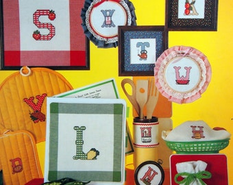 Kitchen Alphabet by Rachel Crissinger Vintage Cross Stitch | Etsy