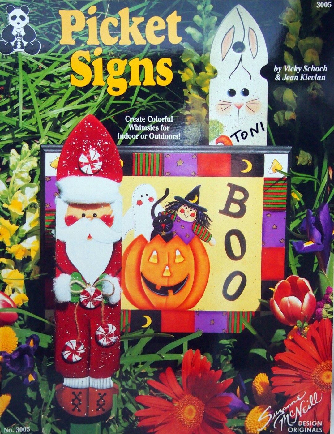 Picket Signs by Vicky Schoch & Jean Kievlan Vintage Tole and Decorative ...