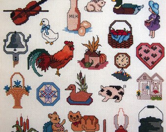 Mini Motif Designs. Cross Stitch PATTERN Leaflet. Country Motifs 21 ...