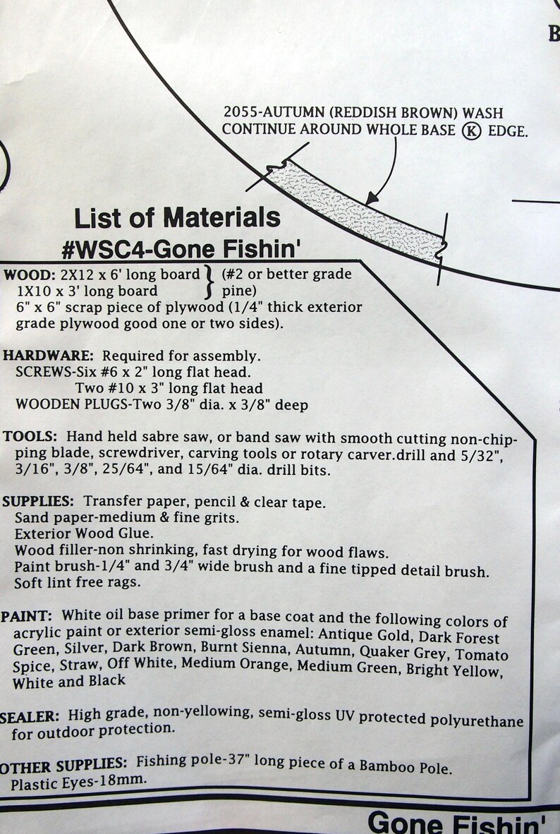 Gone Fishin' - Full Size Woodcraft Patterns by the Winfield Collection ...