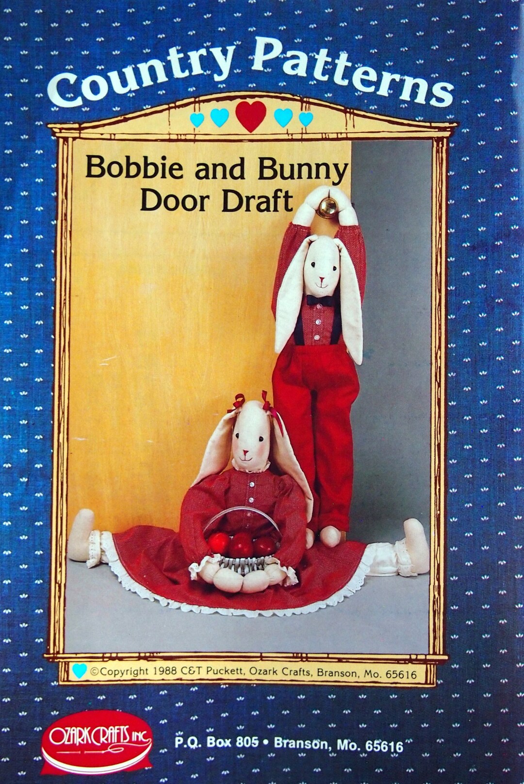 Bobbie and Bunny Door Draft by Ozark Crafts Vintage Uncut Sewing ...