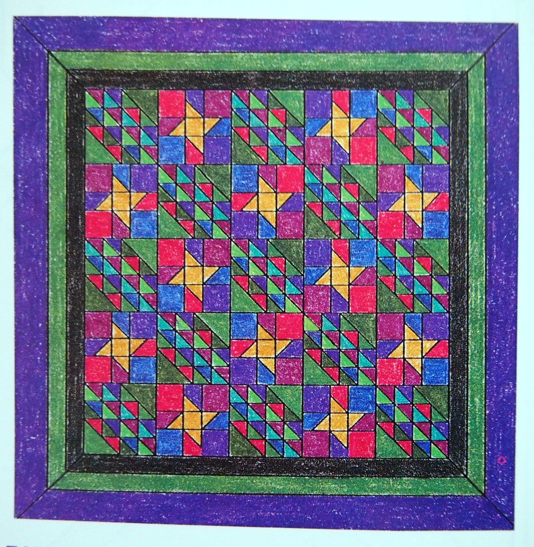 Hovering Hawks (with Template) by Spinning Spools Vintage Quilt Pattern ...