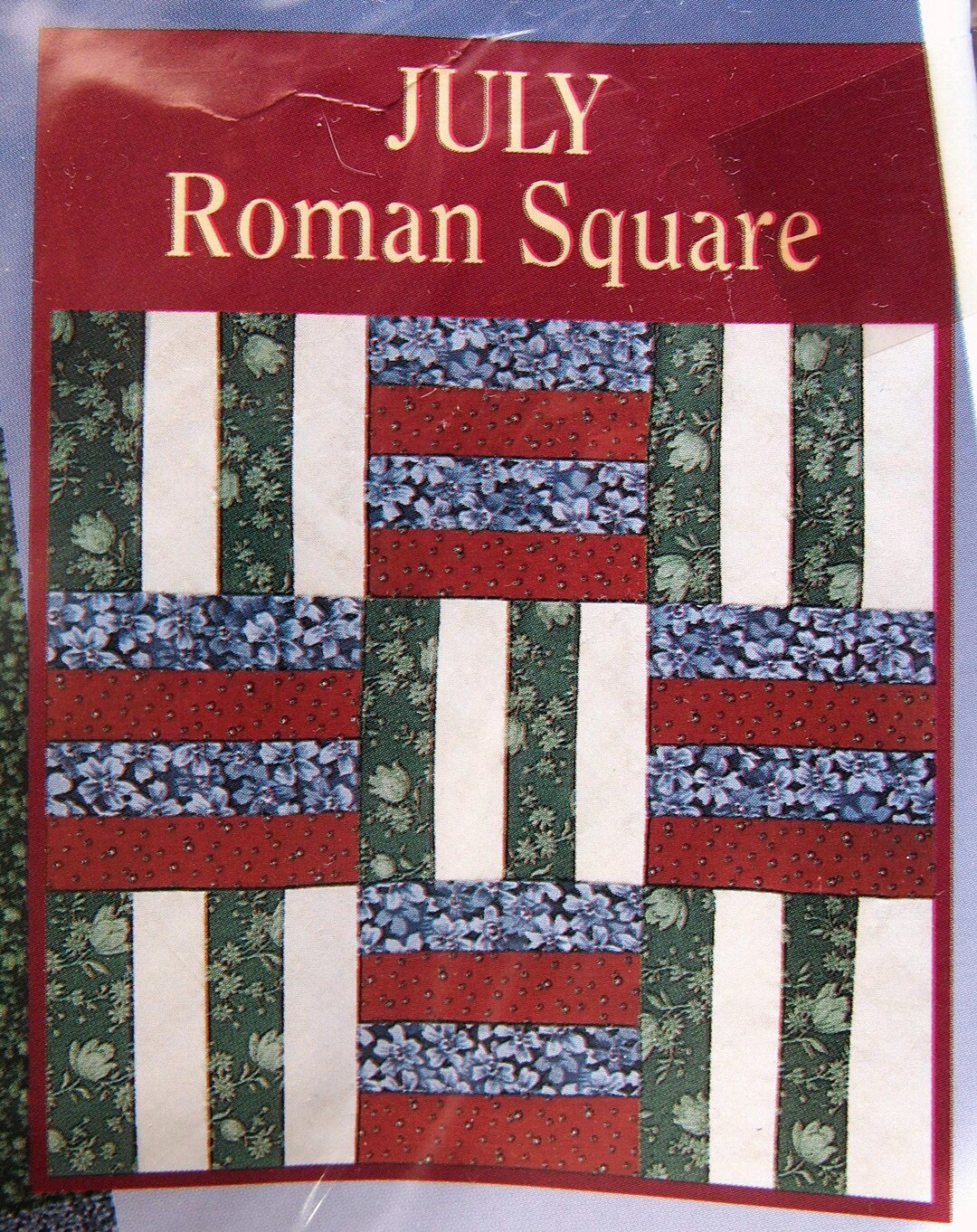 Roman Square - July 1998 - Patch in Time - Quilt Block of the Month for ...