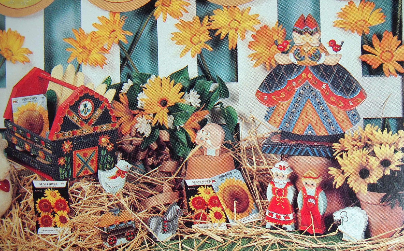Sunflower Farm - Gingerbread Folk Art by Sharon Furner and Dorris ...