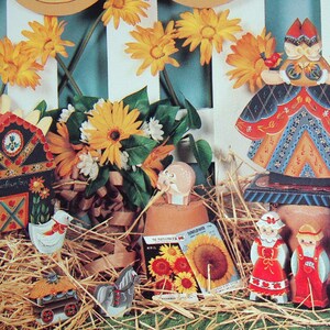 Sunflower Farm - Gingerbread Folk Art by Sharon Furner and Dorris ...