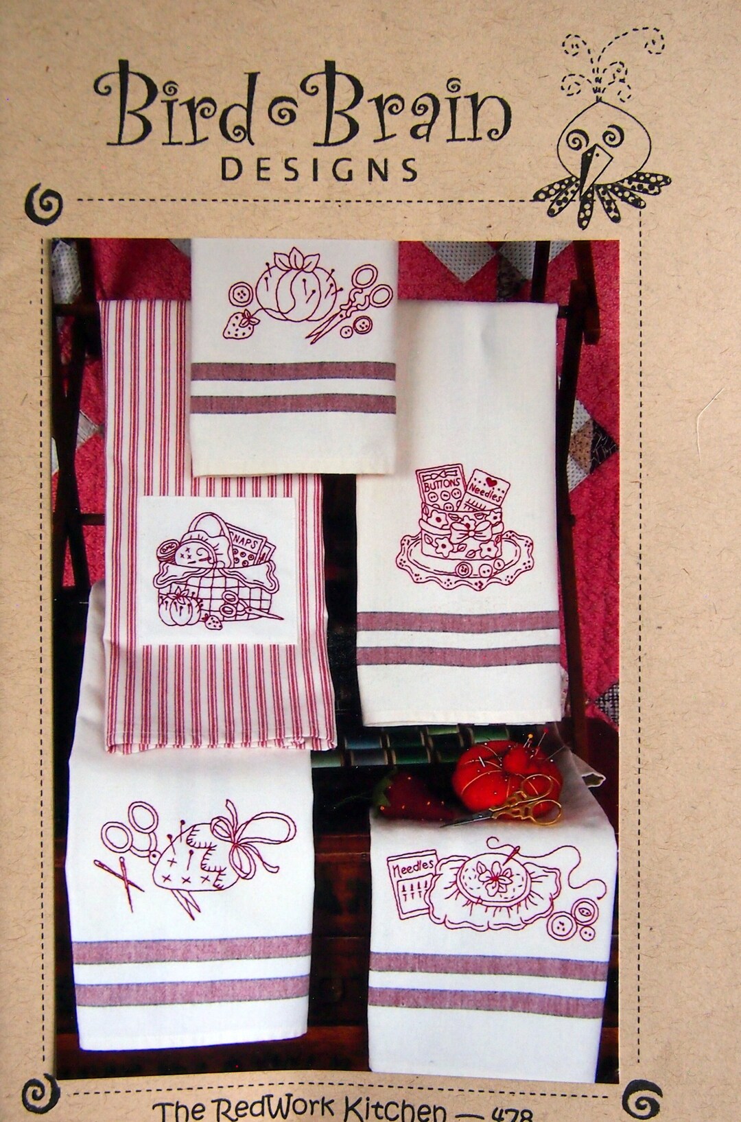 The Redwork Kitchen by Robin Kingsley and Bird Brain Designs Redwork ...