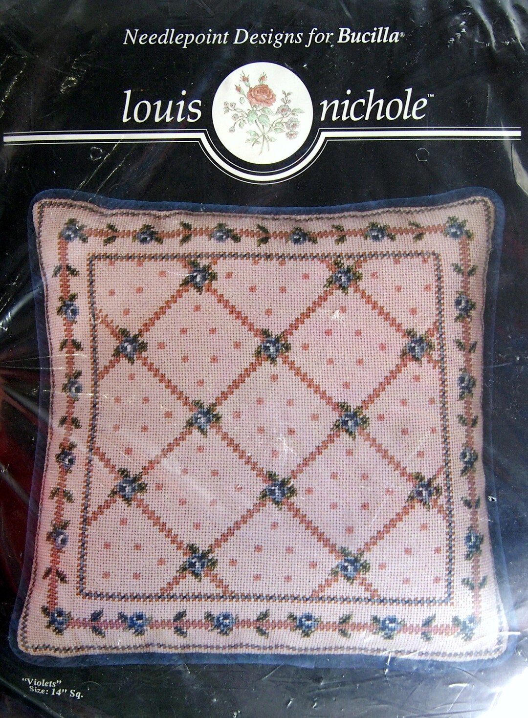 Violets by Louis Nichole and Bucilla Needlepoint Kit Undated - Etsy
