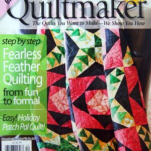 Quiltmaker Quilt Pattern Magazine November/december 2012 - Etsy