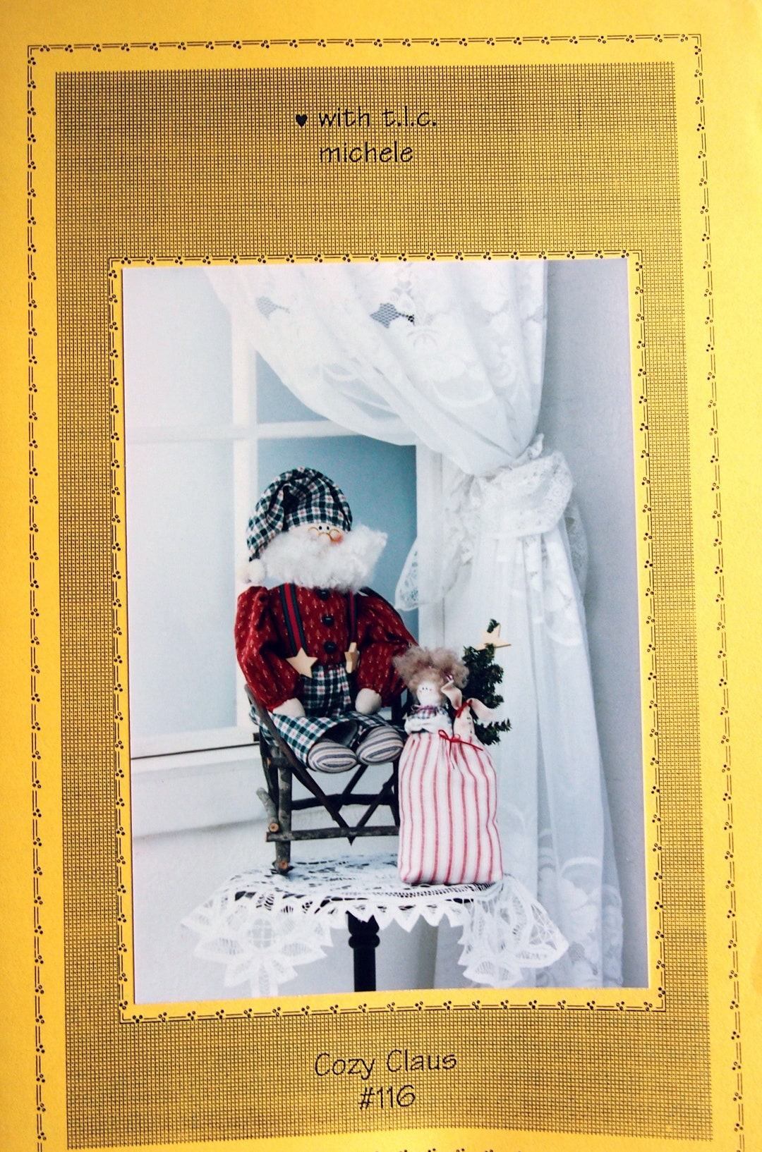 Cozy Claus by With T.L.C. Michele Vintage Painting and Sewing Pattern ...
