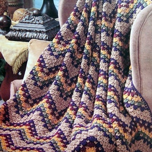 Royal Ripples 7 Afghans by Tammy Kreimeyer Vintage Crochet Pattern ...