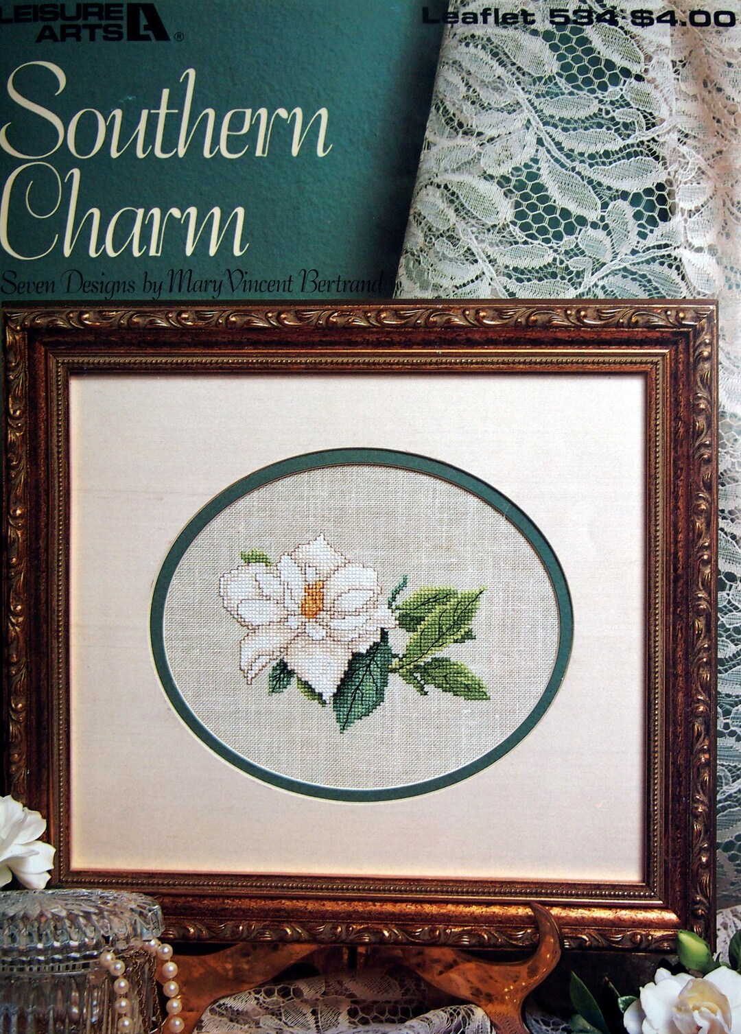 Southern Charm by Mary Vincent Bertrand Vintage Counted Cross Stitch Pattern Leaflet 1987 - Etsy