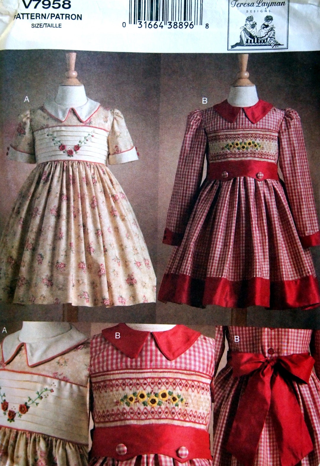 Children's Dress and Transfer - Teresa Layman Designs Vogue V7958 ...