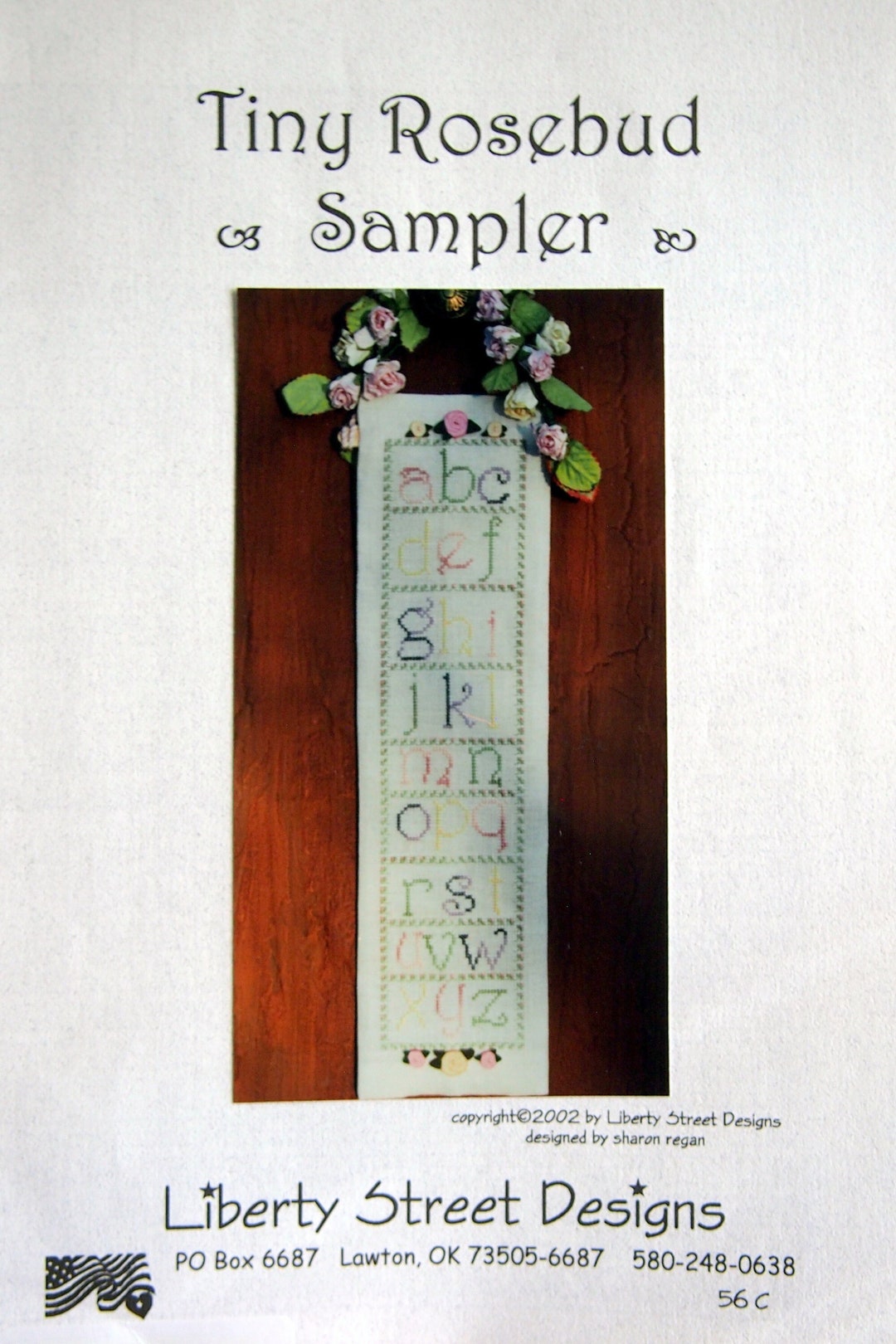 Tiny Rosebud Sampler by Sharon Regan and Liberty Street Designs Vintage ...