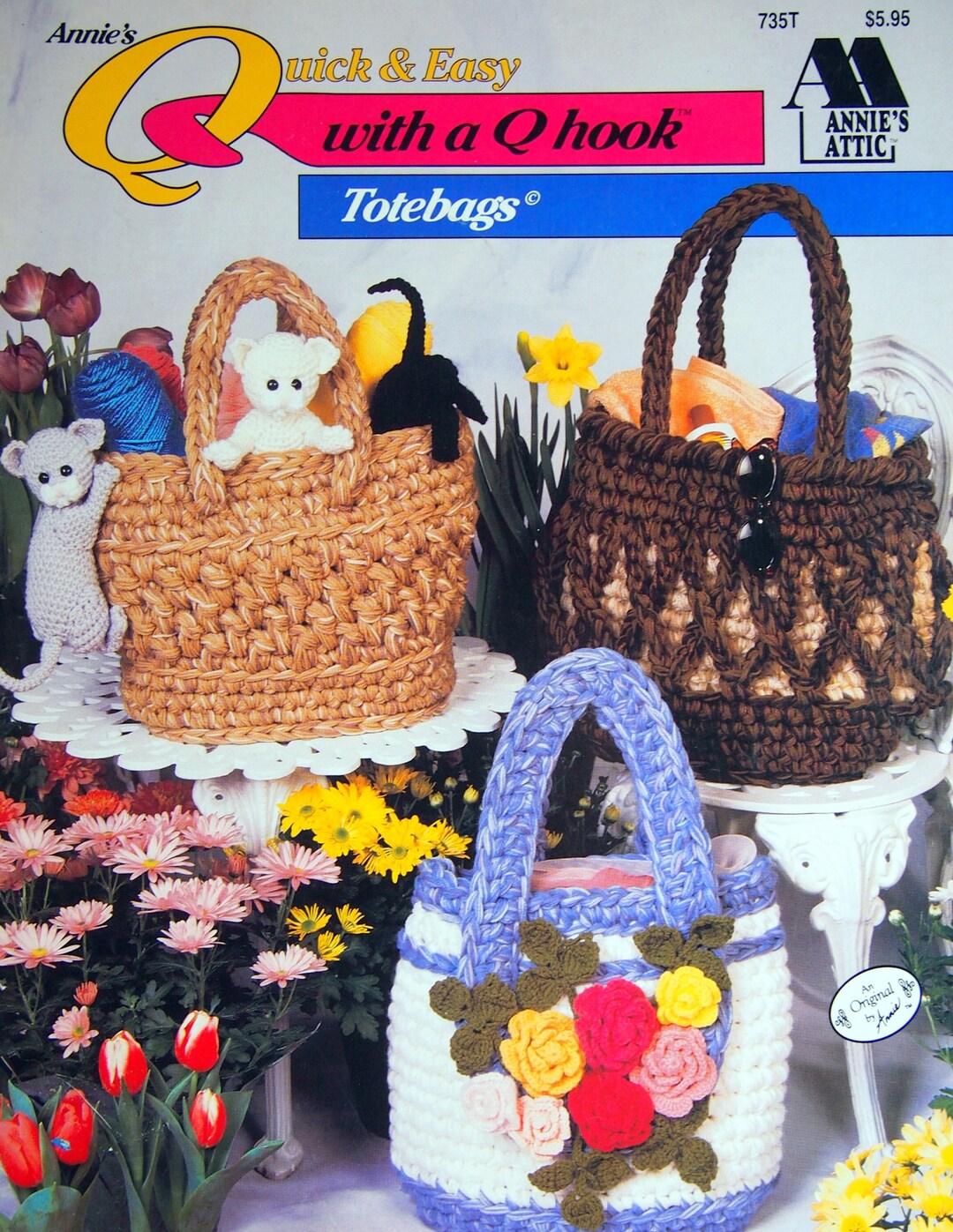 Totebags - Quick & Easy With A Q Hook by Annie's Attic Vintage Crochet ...