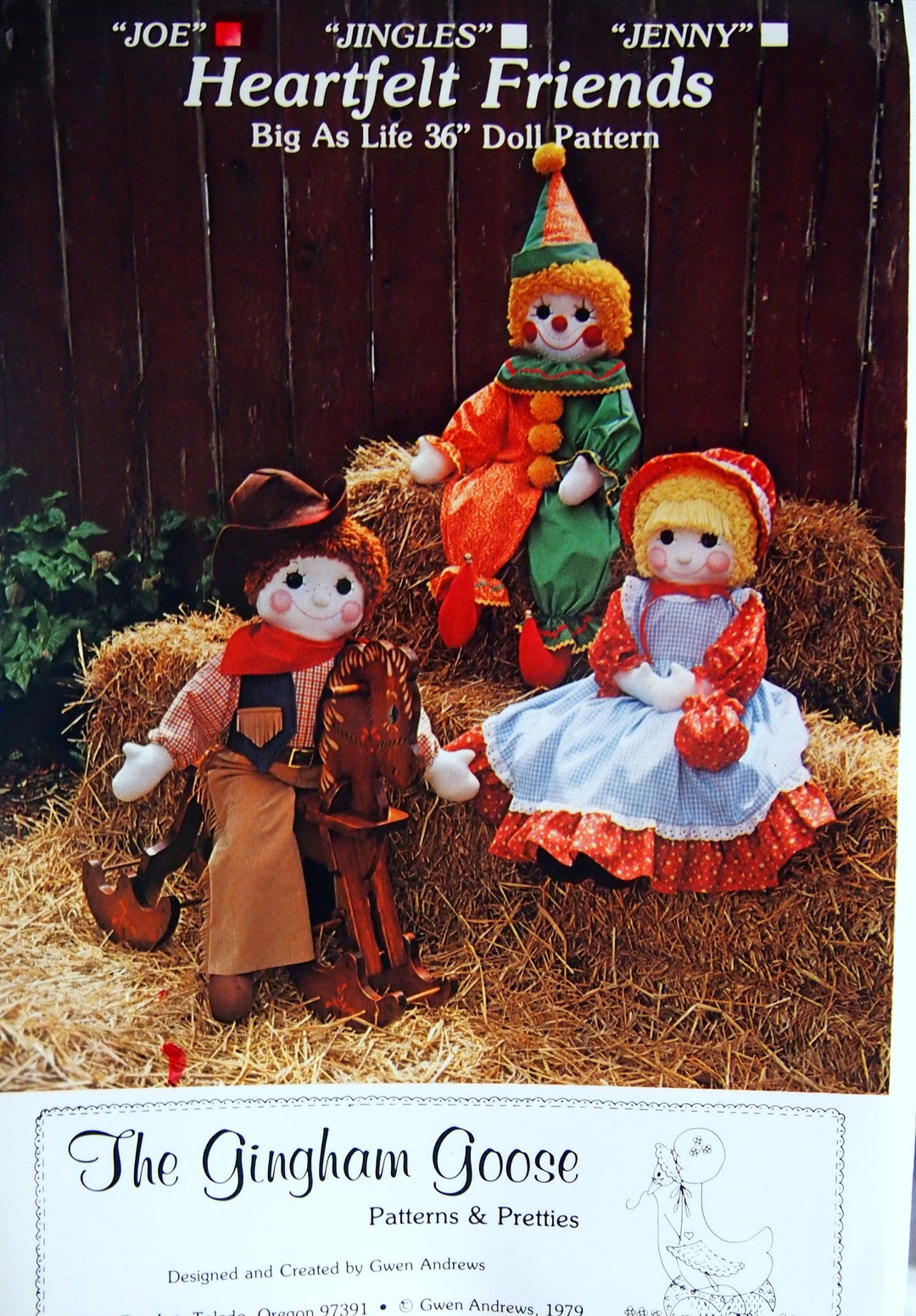 Joe - 36-inch Doll - Heartfelt Friends by Gwen Andrews and the Gingham ...