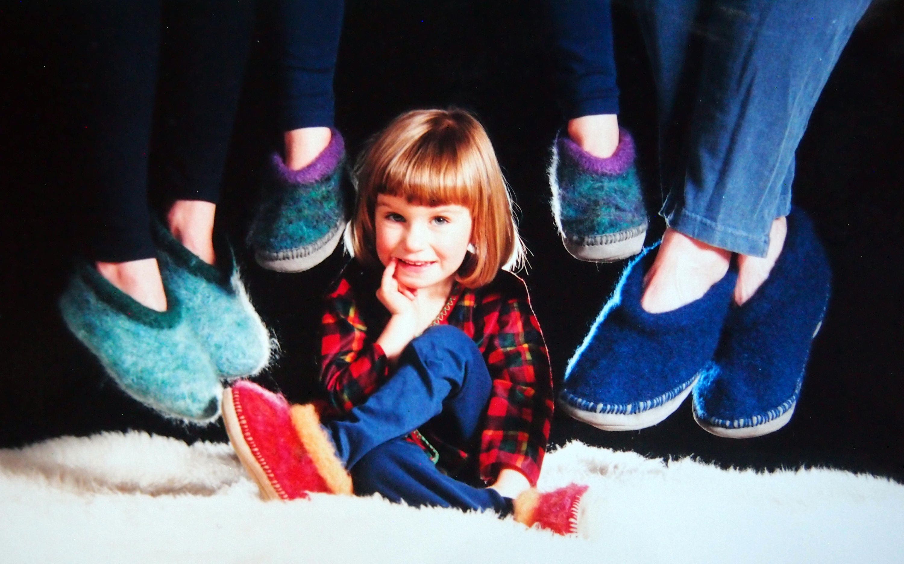 Family Classic Felt Slippers by Bev Galeskas and Fiber Trends - Etsy