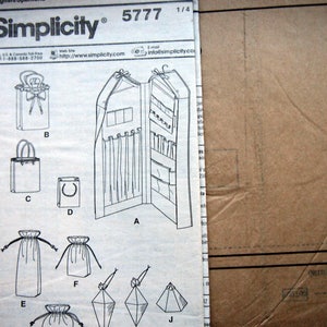 Gift Wrap Accessories Simplicity Crafts 5777 Vintage Uncut Sewing ...